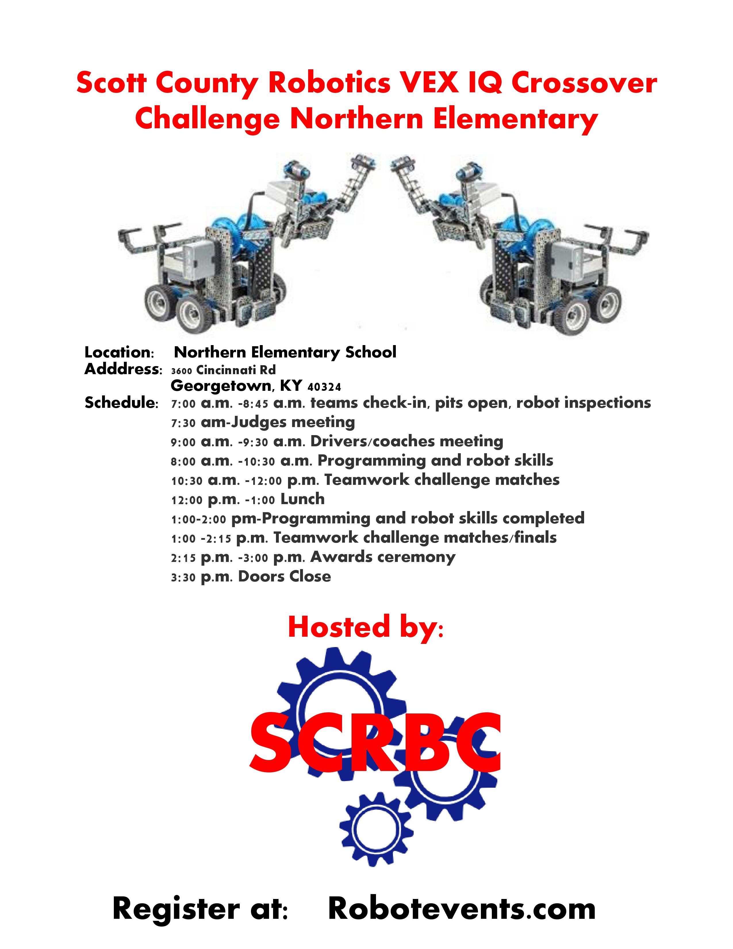 Scott County Robotics Booster Club VEX IQ Challenge at Northern ...