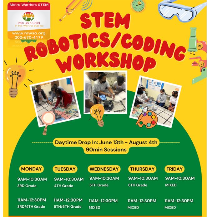 MWSO STEM VEX IQ Robotics/Coding Workshops : Robot Events