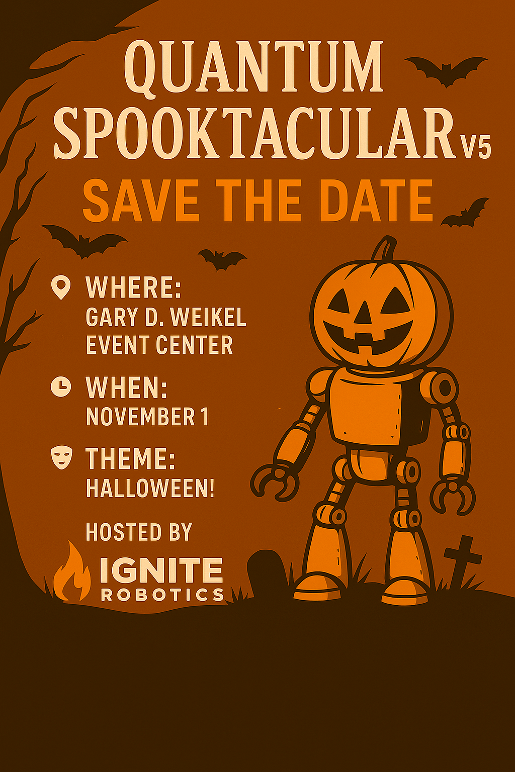 Quantum's Spooktacular V5 Robotics Competition (HS/MS) : Robot Events