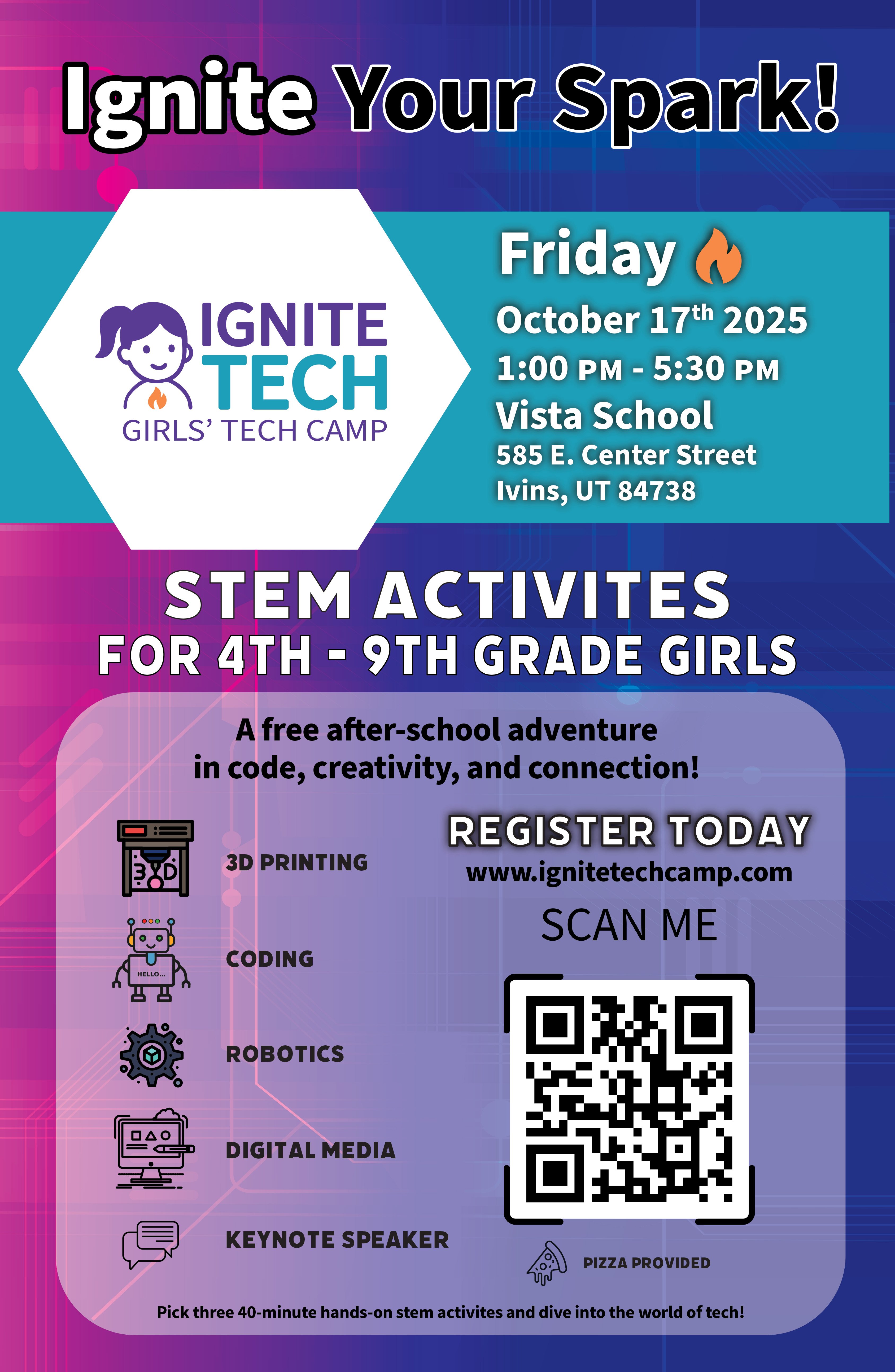 Ignite Tech Camp : Innovation camp for 4th-9th grade girls : Robot Events